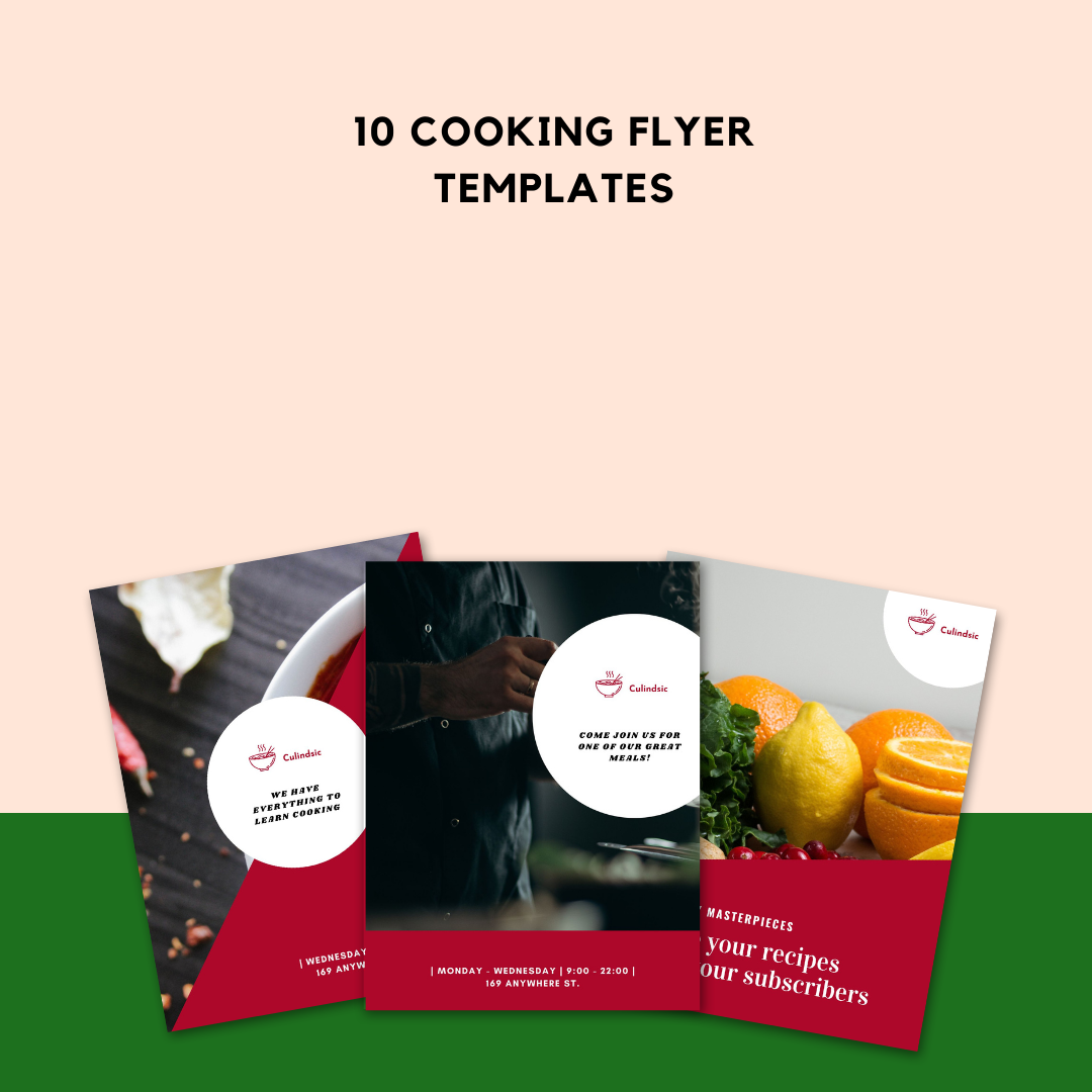 Flyers Templates for Cooking | Inspire Uplift