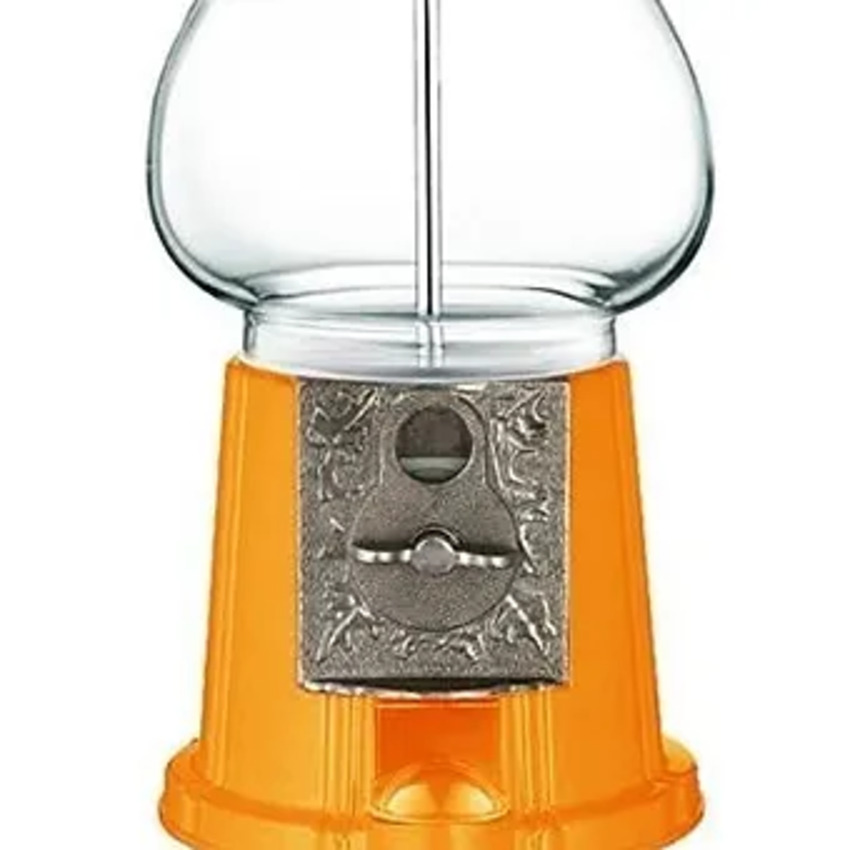 ORANGE 11" Tall Classic Gumball/Candy Dispenser | Inspire Uplift