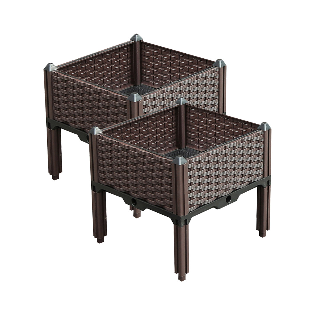 SOGA 2X 40cm Raised Planter Box Vegetable Herb Flower Outdoo | Inspire ...