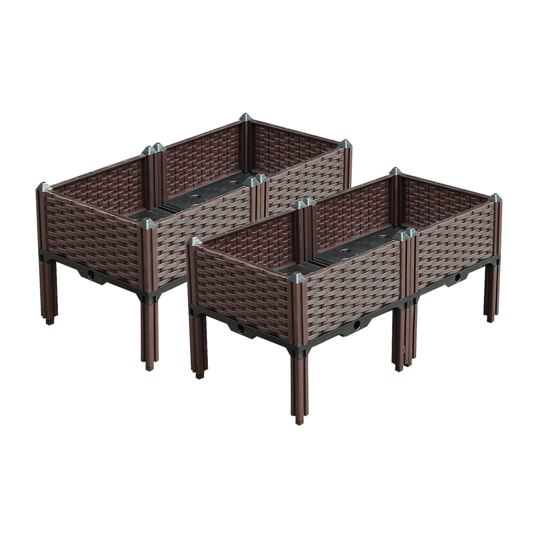 SOGA 2X 80cm Raised Planter Box Vegetable Herb Flower Outdoo | Inspire ...