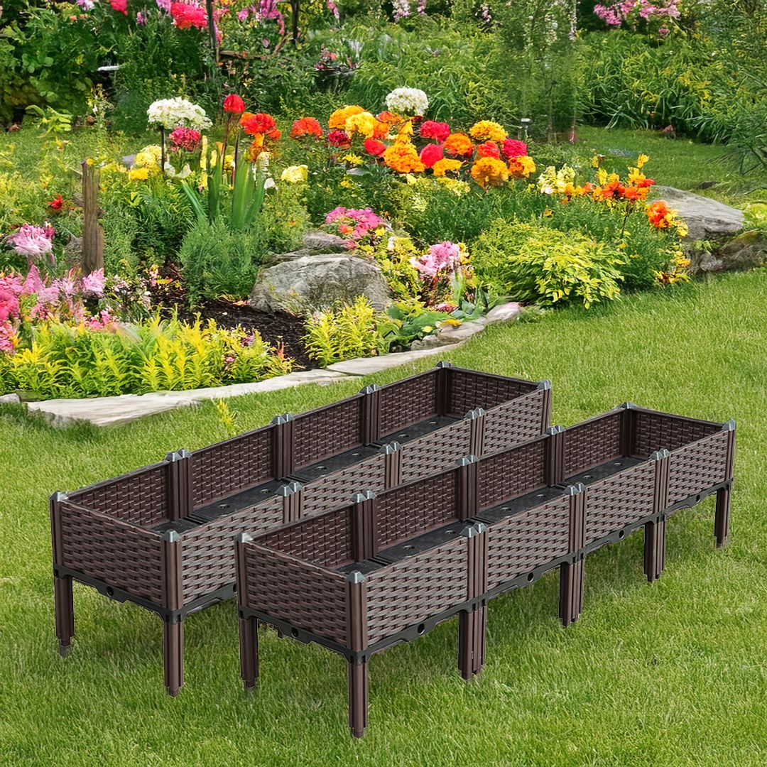 SOGA 2X 160cm Raised Planter Box Vegetable Herb Flower Outdo | Inspire ...