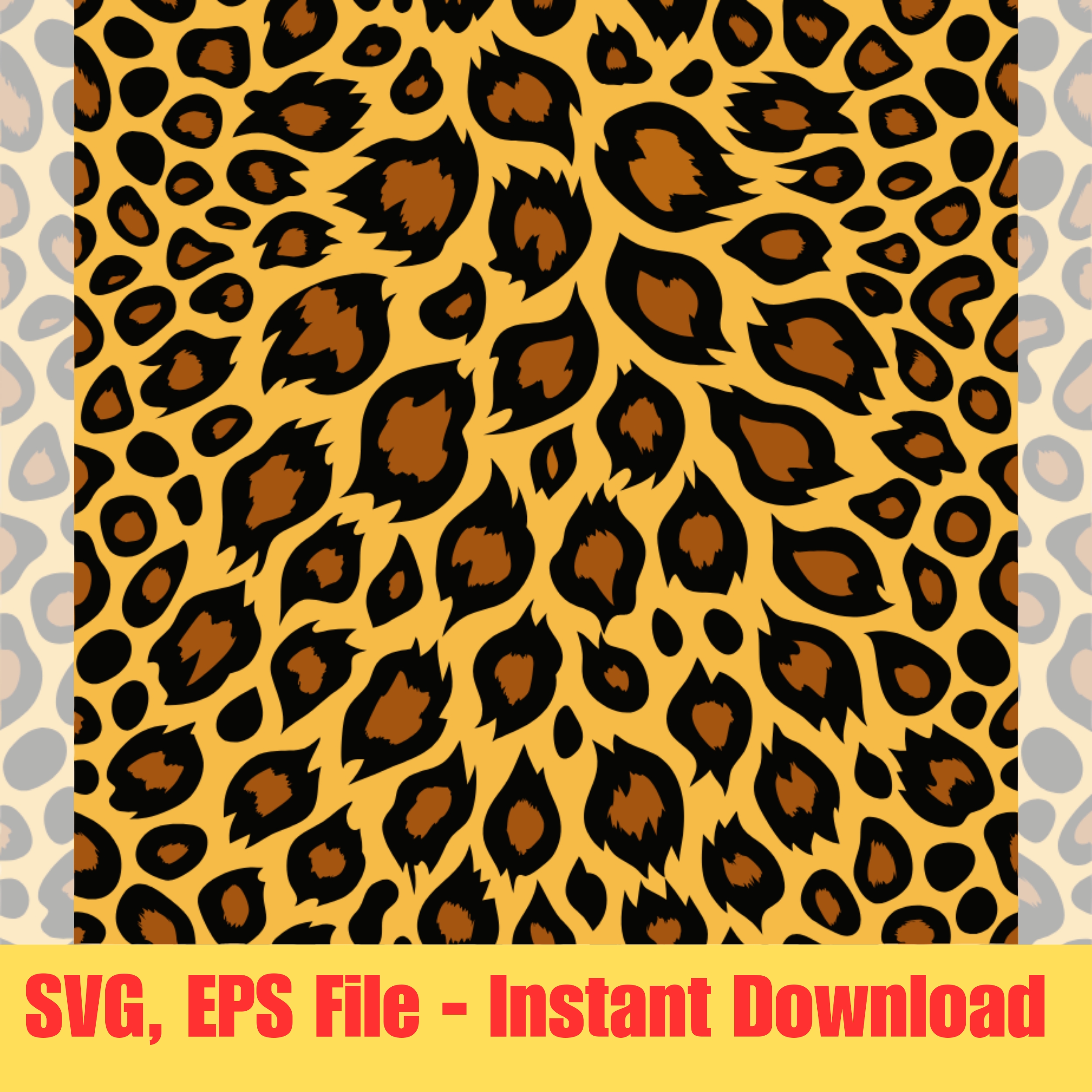 Leopard Print Pattern SVG & EPS File Instant Download Animal | Inspire ...