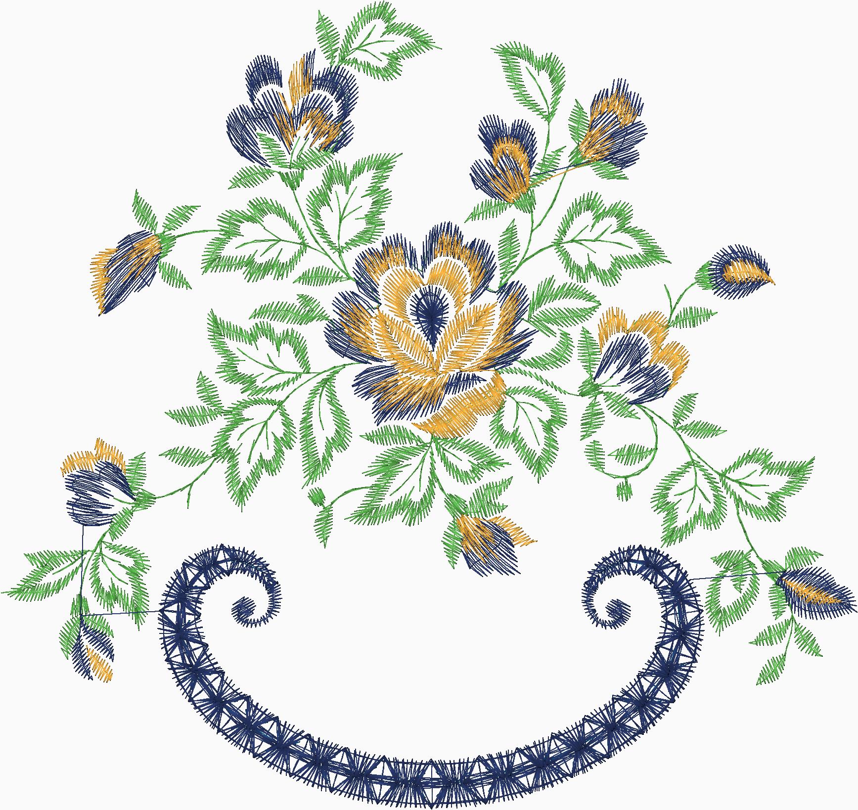 Flower 240802 - embroidery design, Machine embroidery patter | Inspire ...