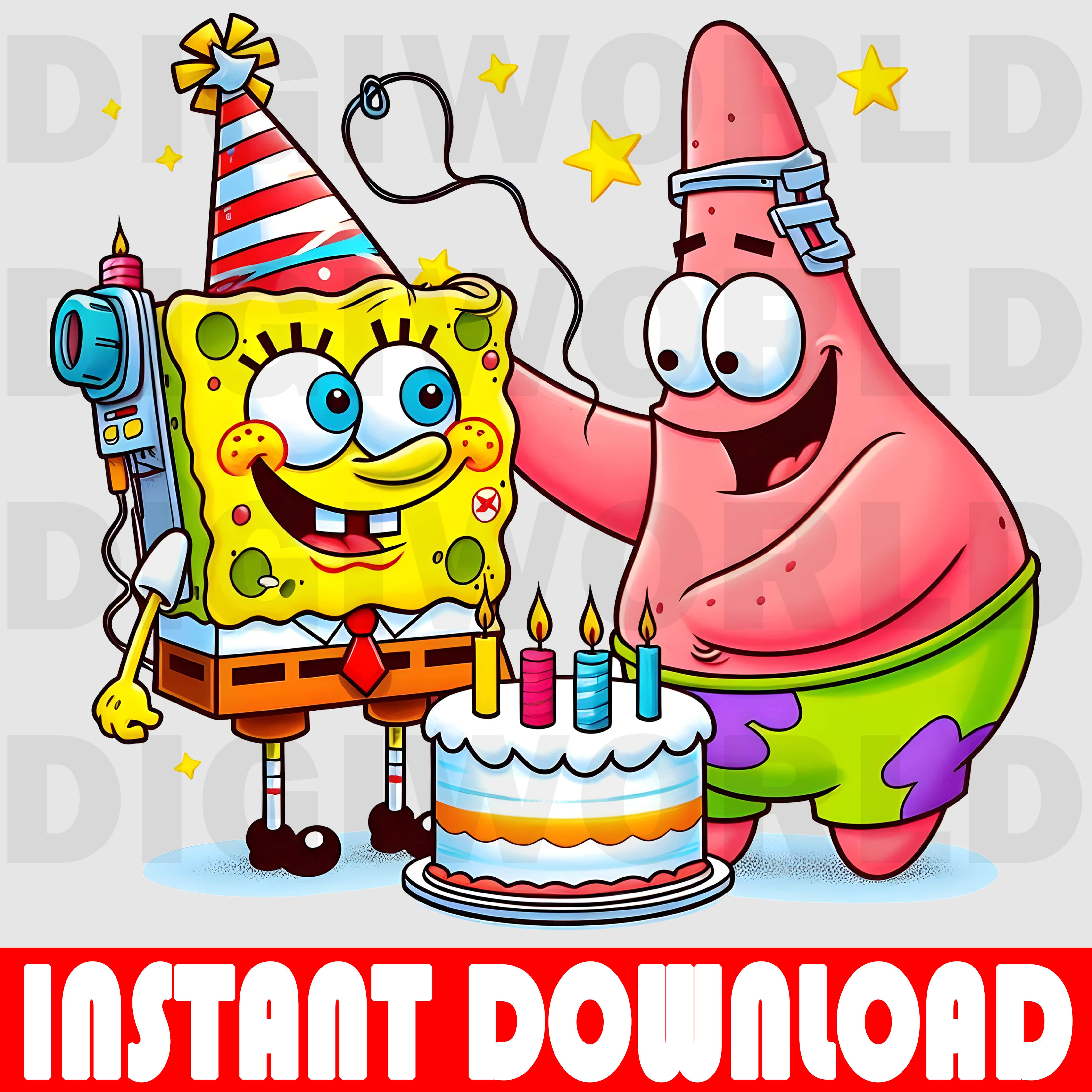 Sbongebob Birthday PNG - Birthday Spongebob Clipart - Birthd | Inspire ...
