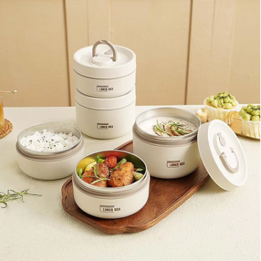 Portable Insulated Food Lunch Container Set with Thermal Lun | Inspire ...