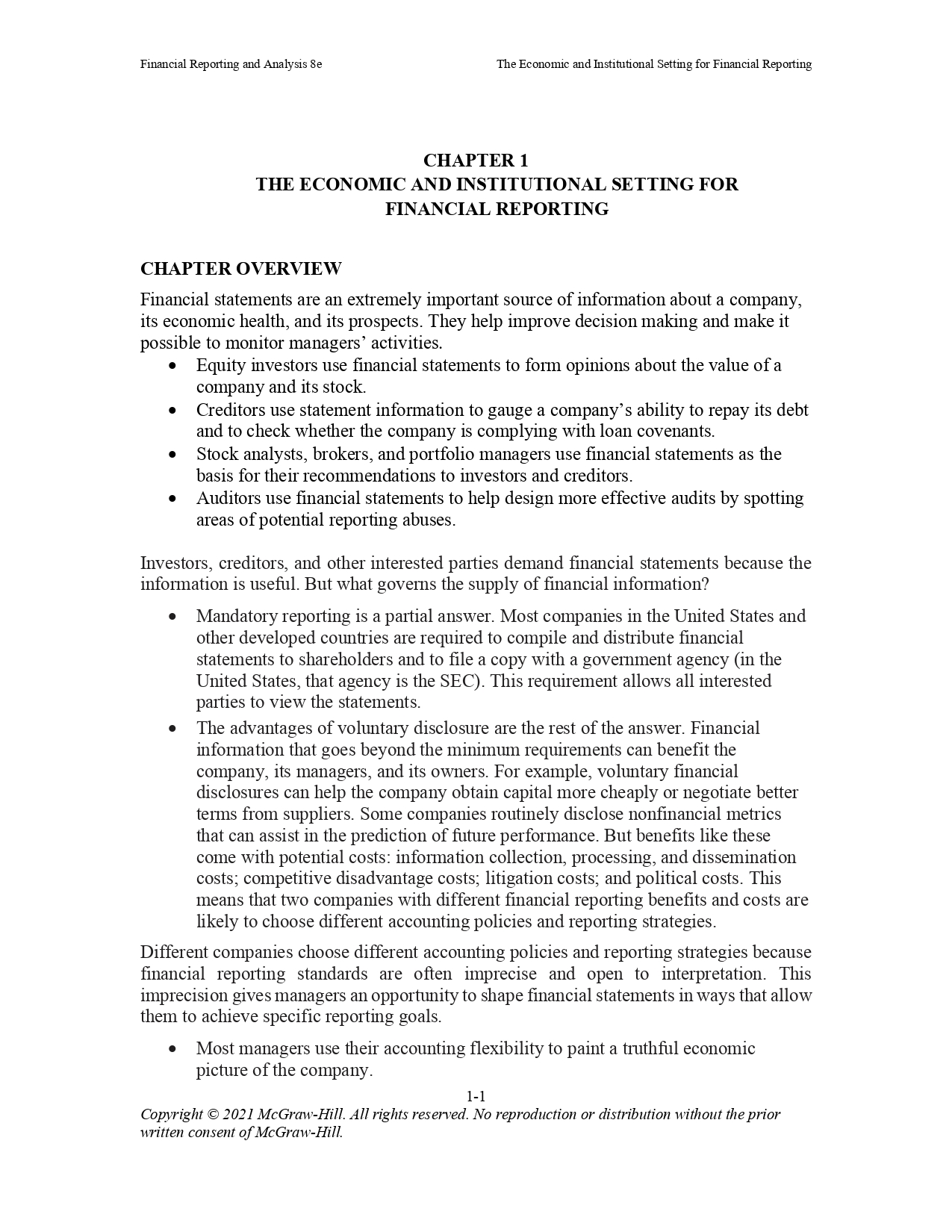 Instructors Manual for Financial Reporting and Analysis 8th | Inspire ...