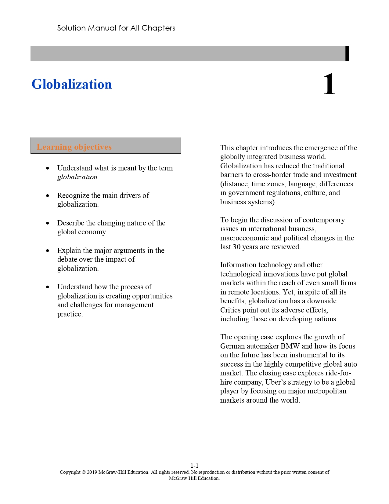 Solution Manual for International Business Competing in the | Inspire ...