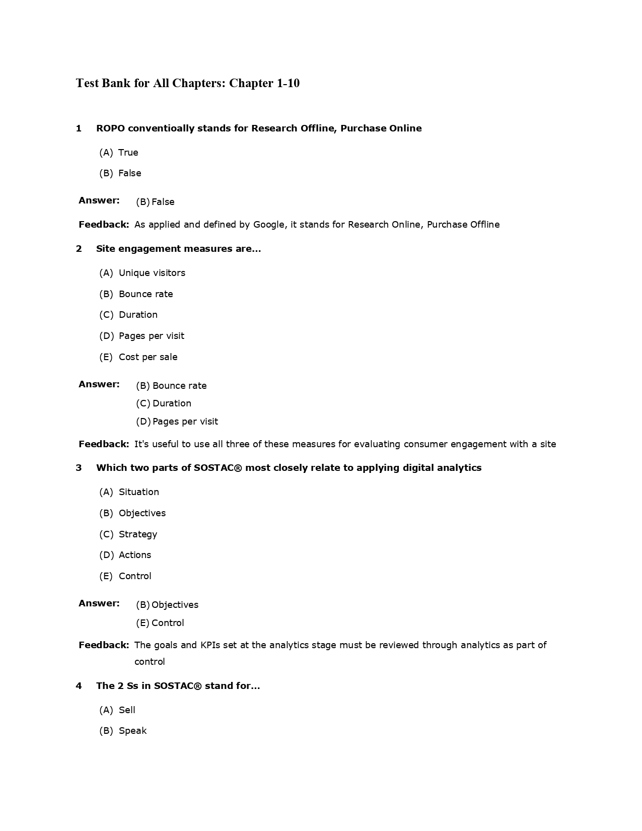 Test Bank for Digital Marketing Excellence Planning, Optimiz | Inspire ...