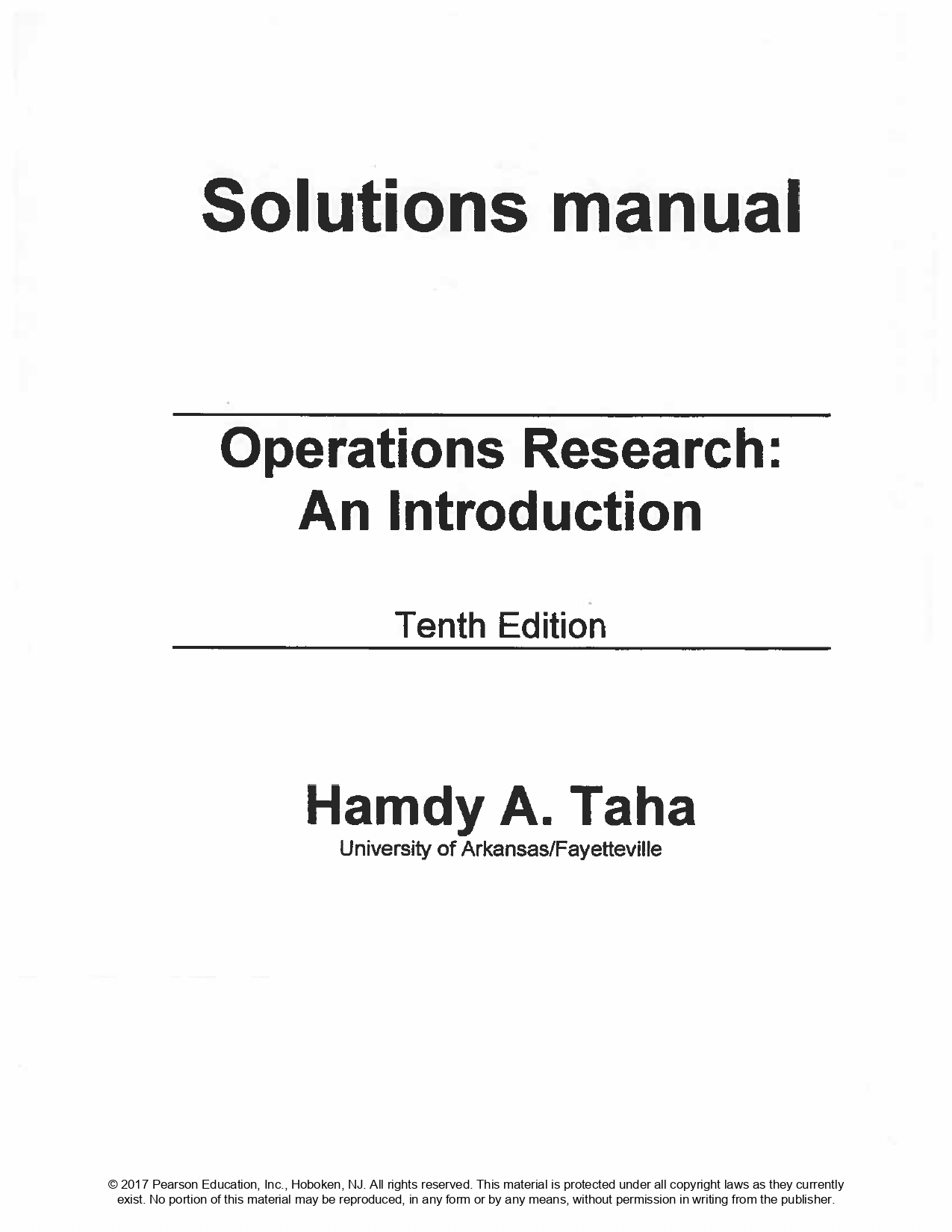 Solution Manual For Operations Research An Introduction 10th Inspire Uplift