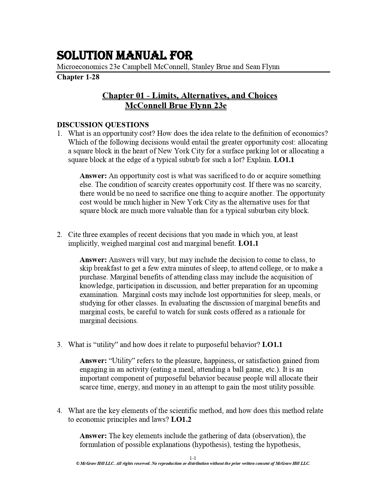 Solution Manual For Microeconomics 23th Edition by Campbell | Inspire ...
