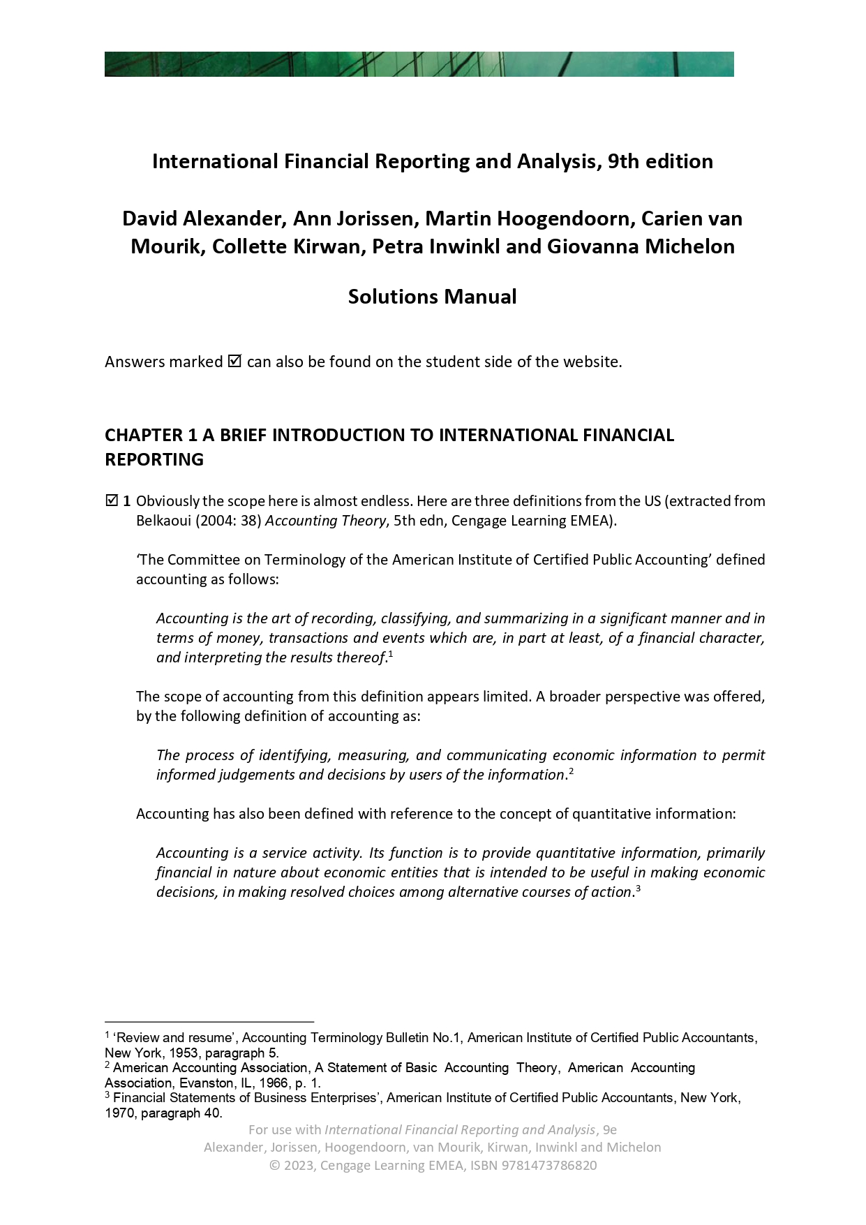 Solution Manual For International Financial Reporting and An | Inspire ...