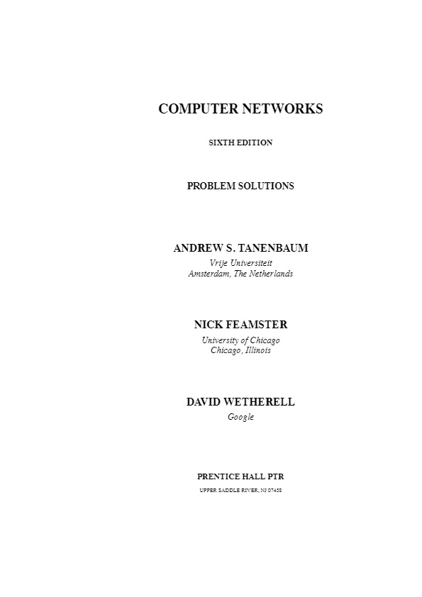 Solution Manual for Computer Networks, 6th Edition by Andrew | Inspire Uplift