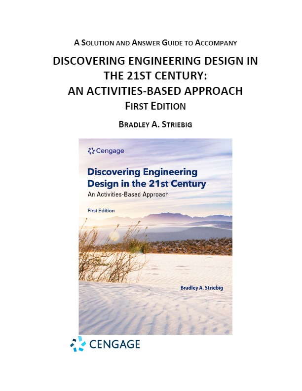 Solution Manual For Discovering Engineering Design in the 21 | Inspire ...