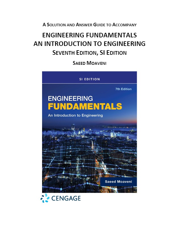 Solution Manual For Engineering Fundamentals An Introduction | Inspire Uplift