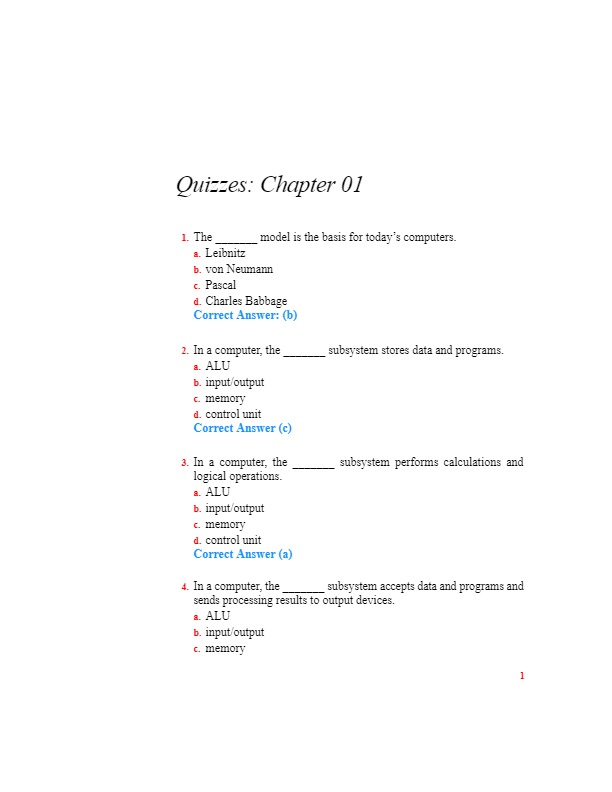 Test Bank For Foundations of Computer Science 5th Edition by | Inspire ...