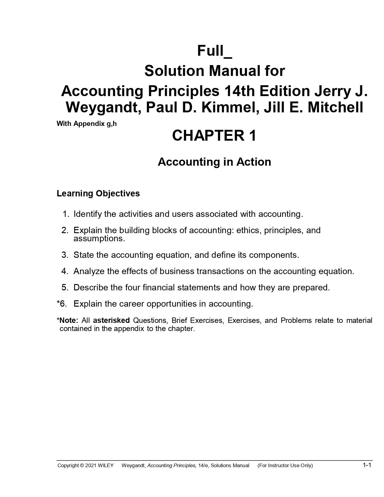Solution Manual for Accounting Principles 14th Edition Jerry | Inspire ...