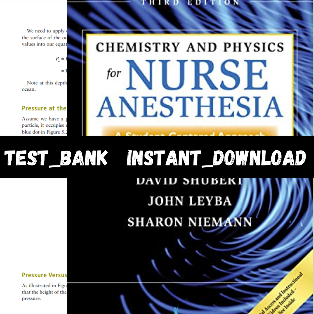 Chemistry and Physics for Nurse Anesthesia 3rd Edition | Inspire Uplift