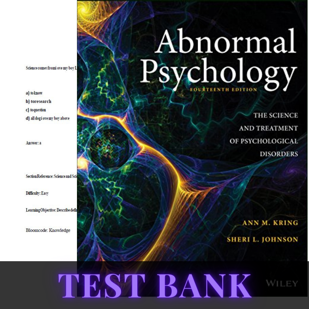 Abnormal Psychology 14th Edition | Inspire Uplift