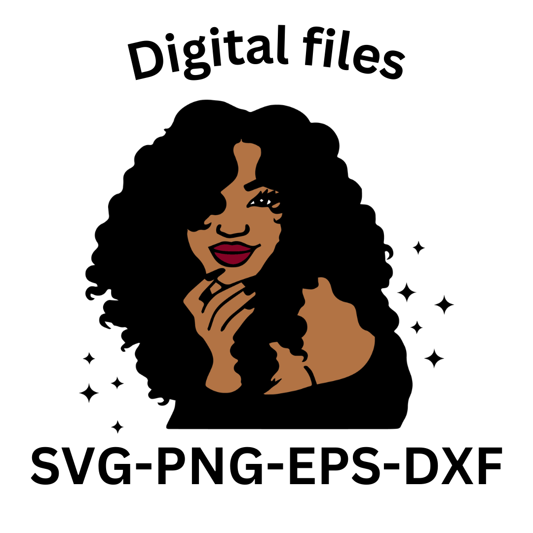 beautiful African svg Black Girl svg | Inspire Uplift