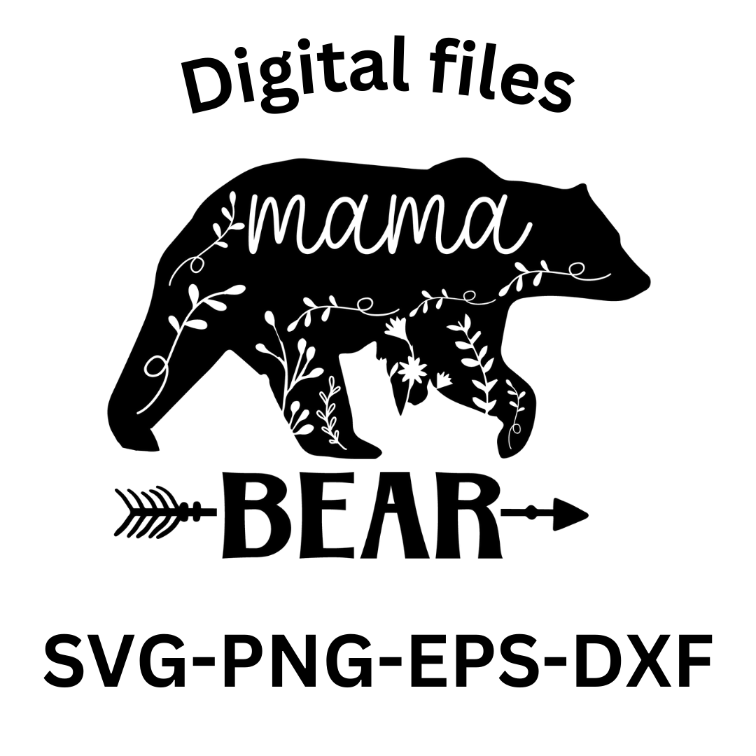 Mama bear svg png | Inspire Uplift
