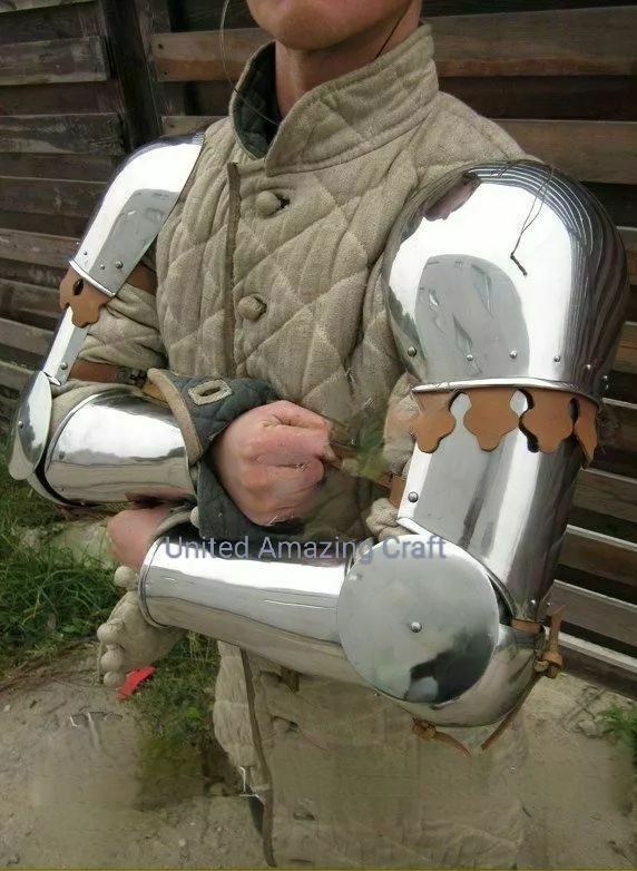 Medieval Knight Steel Full Arm Gothic Armor Shoulder Replica | Inspire ...