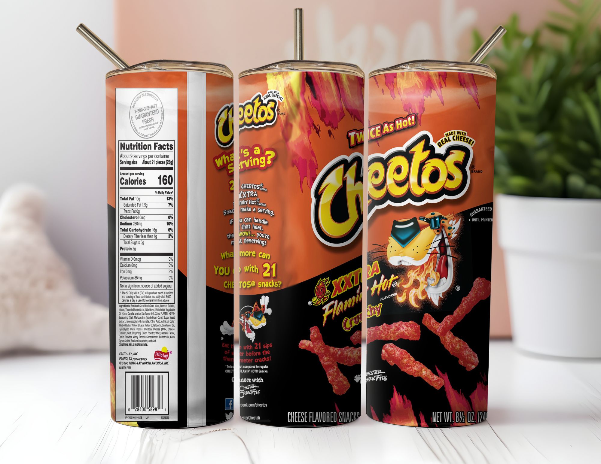 Cheetos XXtra Flamin Hot Tumbler Wrap, 20oz Skinny Tumbler W | Inspire ...