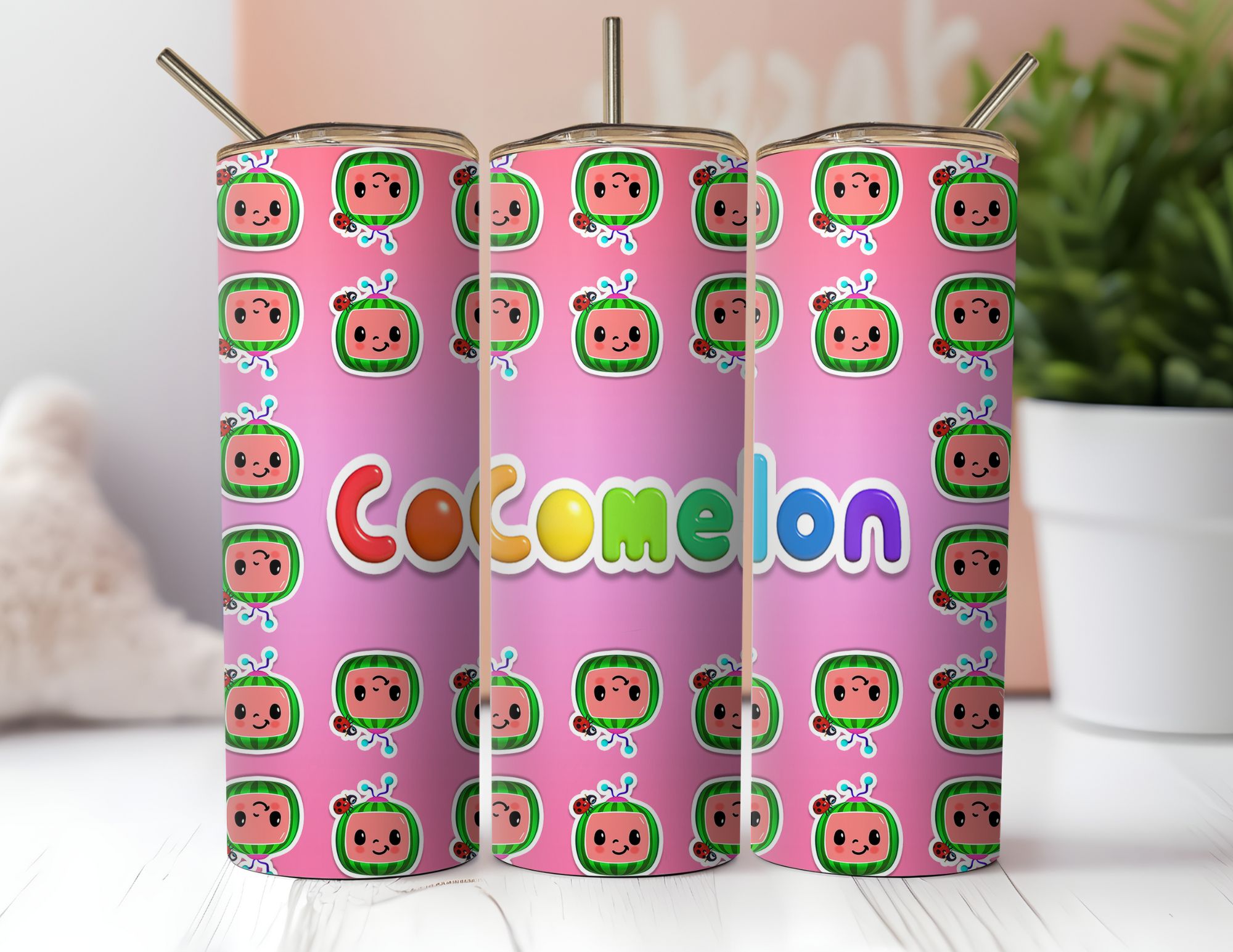 Cocomelon Characters Tumbler Wrap, 20oz Skinny Tumbler Wrap, | Inspire ...