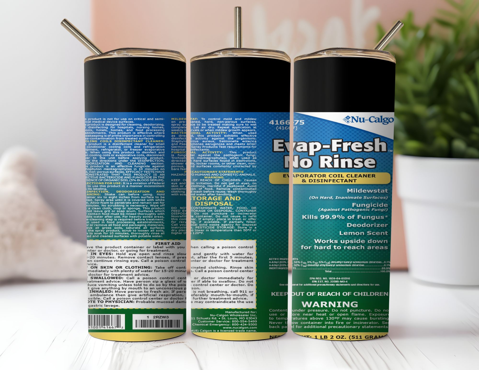 Evap-Fresh No Rinse Aerosol Tumbler Wrap, 20oz Skinny Tumble | Inspire ...