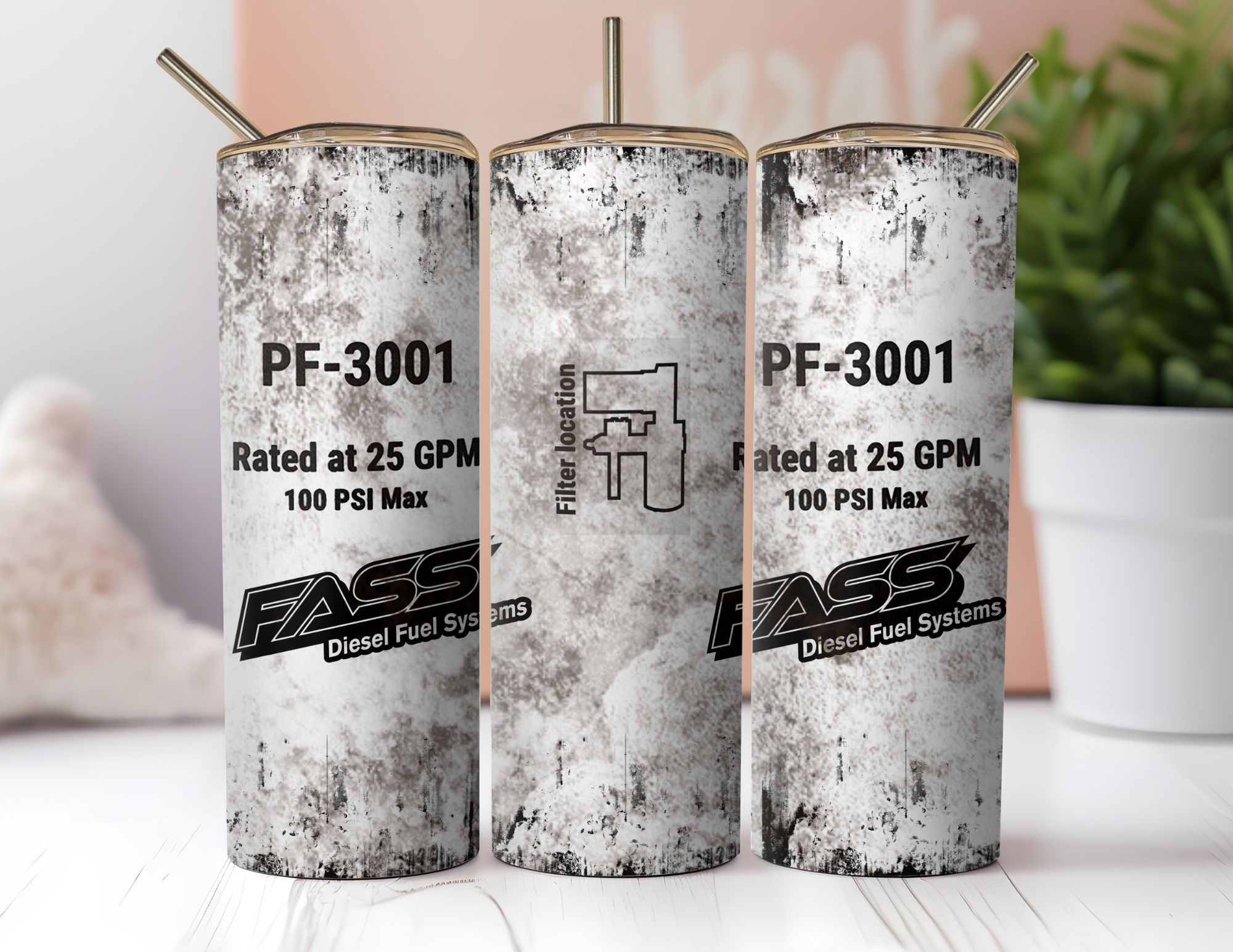 Fass Fuel Filter Tumbler Wrap, 20oz Skinny Tumbler Wrap, Tum | Inspire ...