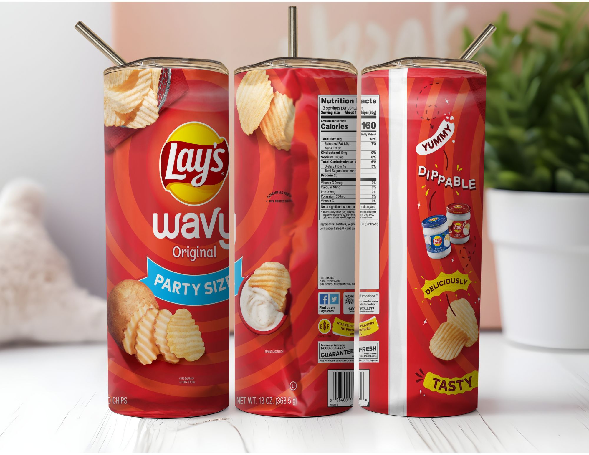 Lays Wavy Original Full Label Tumbler Wrap, 20oz Skinny Tumb | Inspire ...