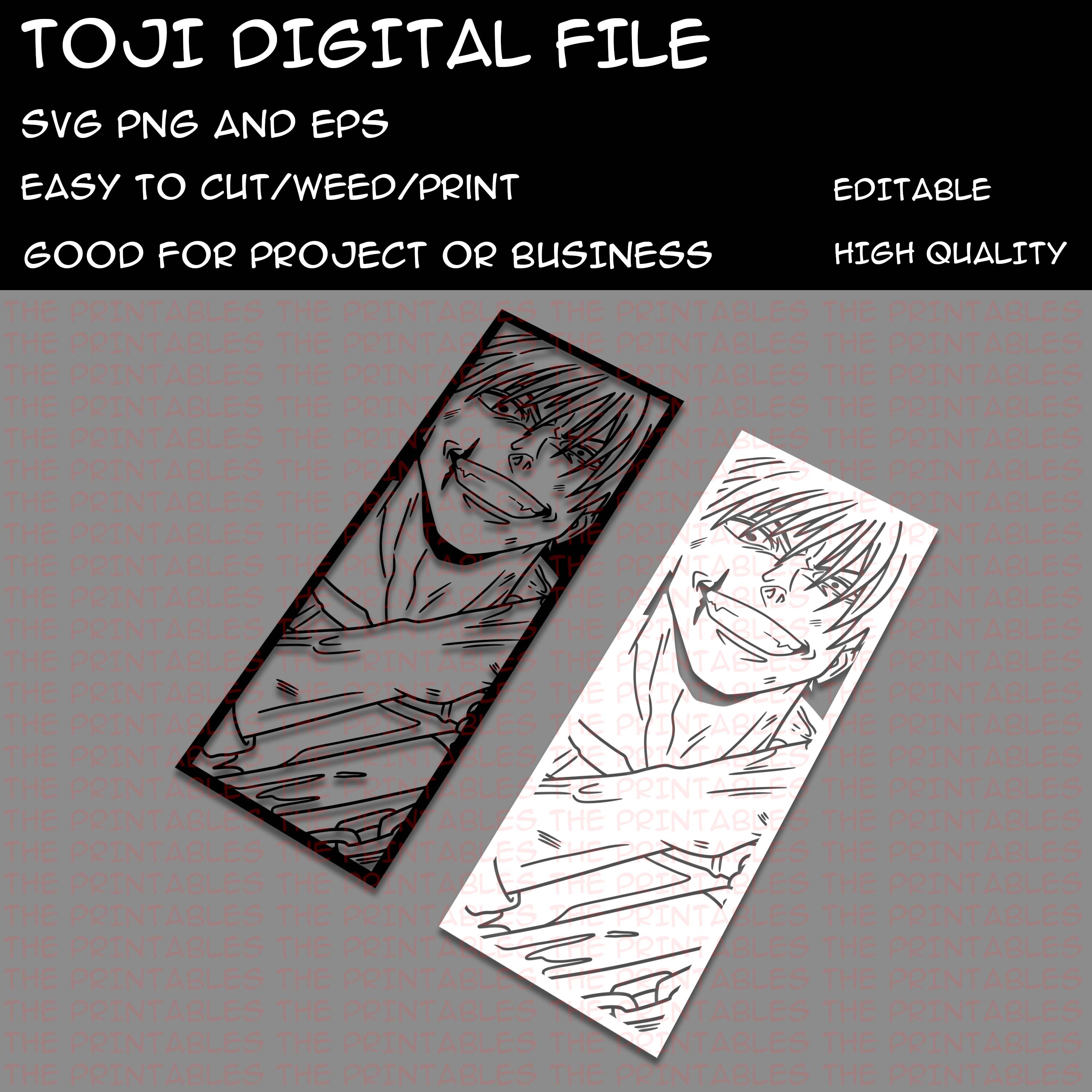 Toji sticker decal and shirt design digital files | Inspire Uplift