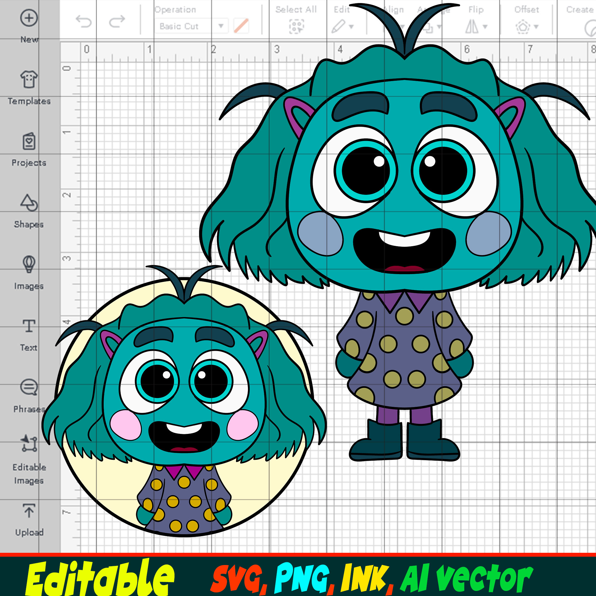 Editable Inside out 2 Envy SVG, Envy Png Printable, Coloring - Inspire ...