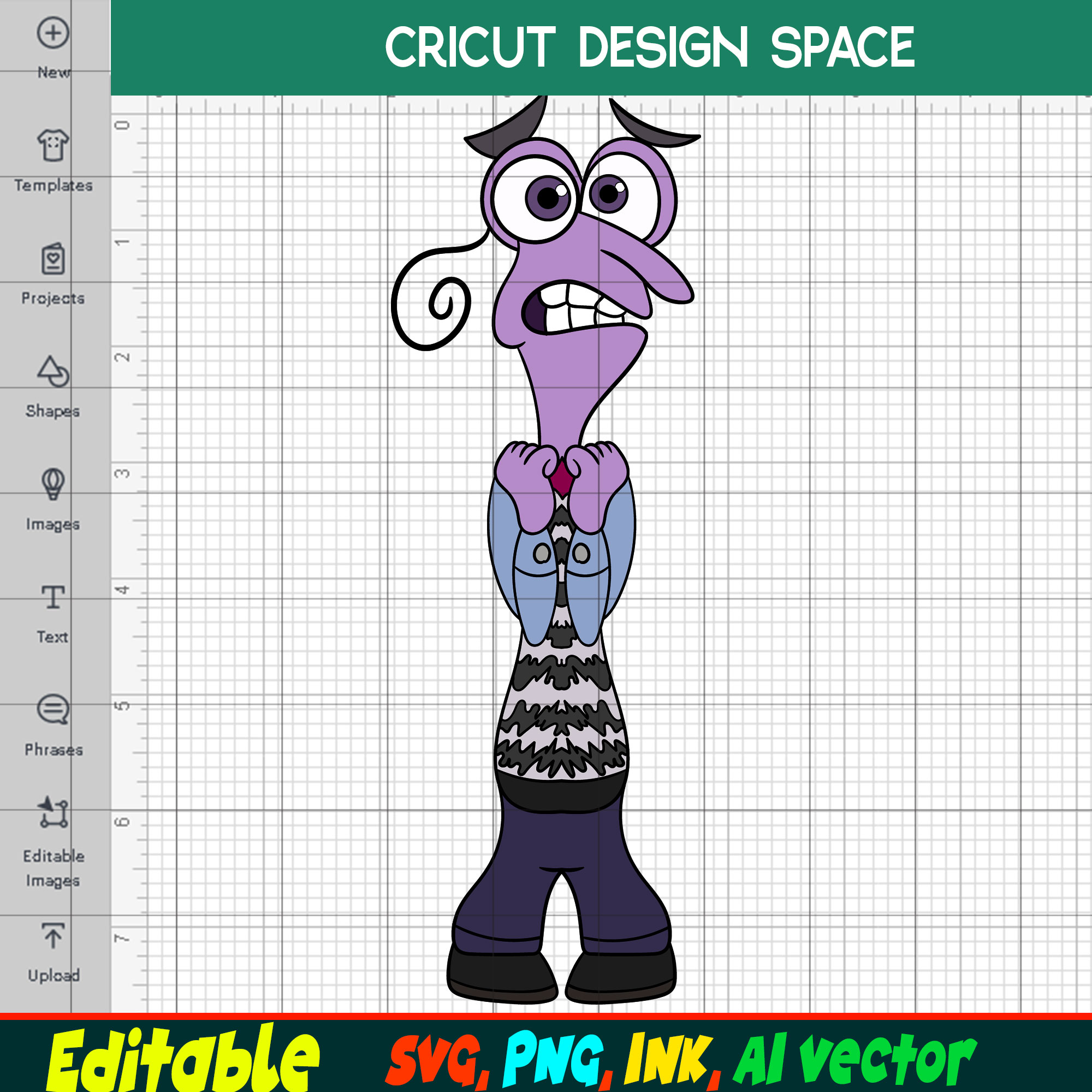 Editable Fear Sticker SVG, Inside out 2 Anxiety ,Fear Png Co | Inspire ...