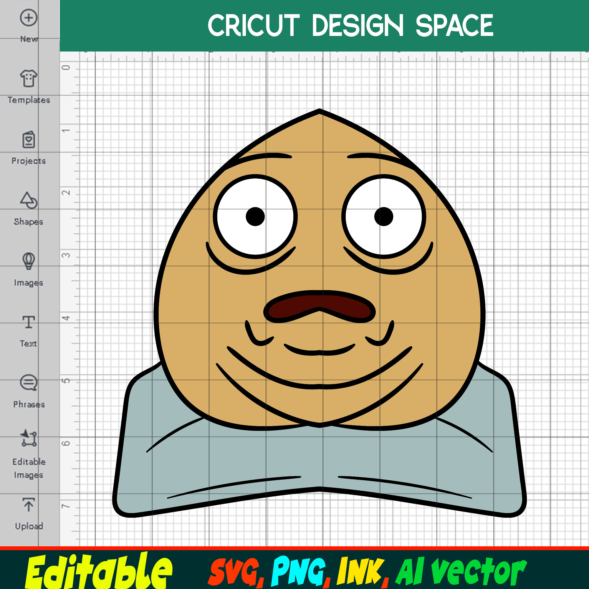 Editable Pou SVG, Pou Png Coloring Pages Creepy Pou Printabl | Inspire ...