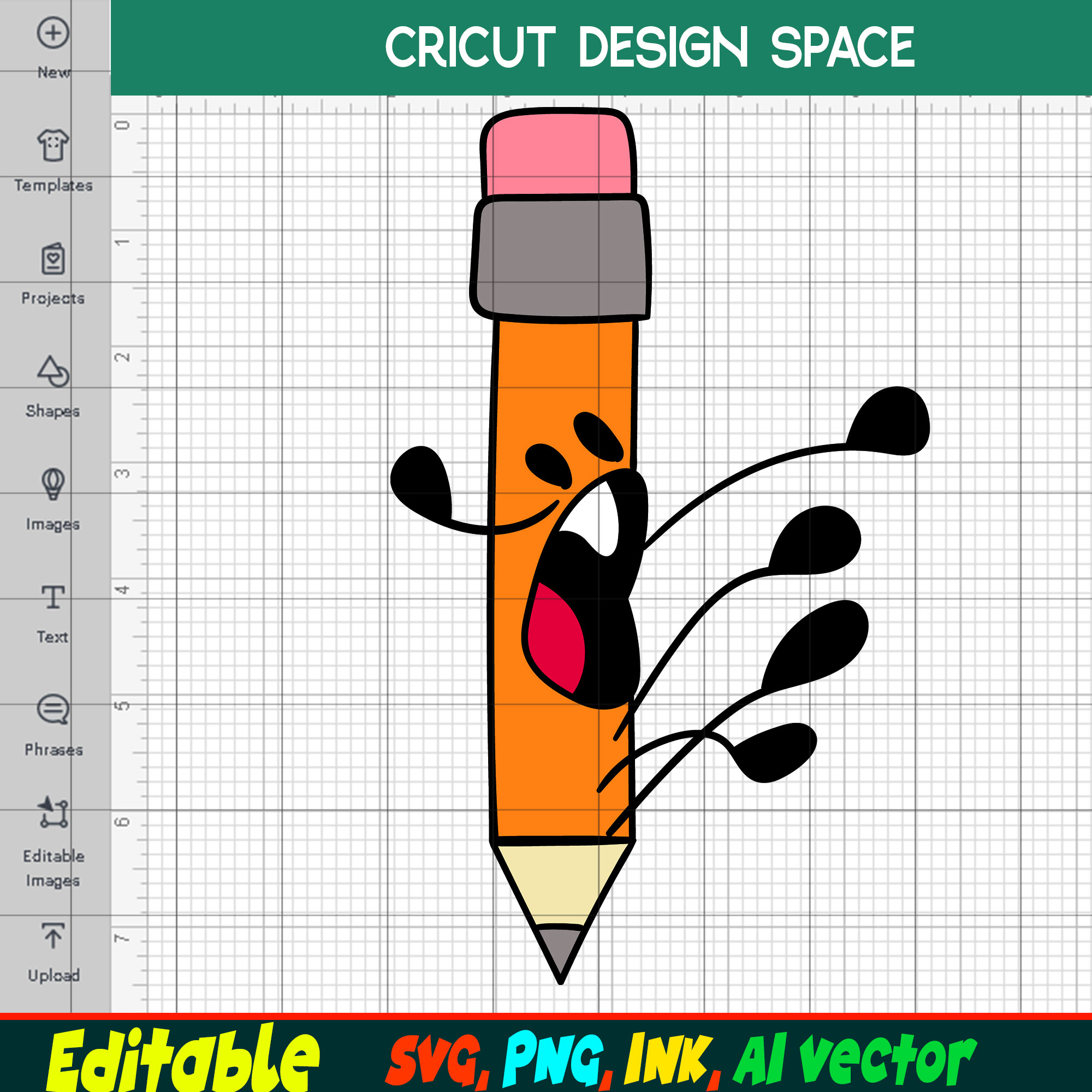 Editable bfdi Match SVG, bfdi Match PNG,bfdi Match Coloring - Inspire ...