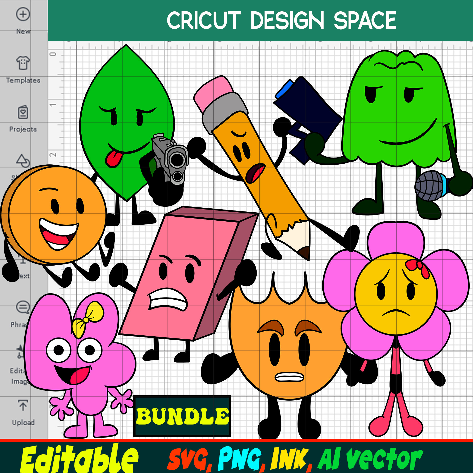 Bfdi Match SVG, Eraser PNG, Out Of The Blue,Coiny,Firey,Flow | Inspire ...