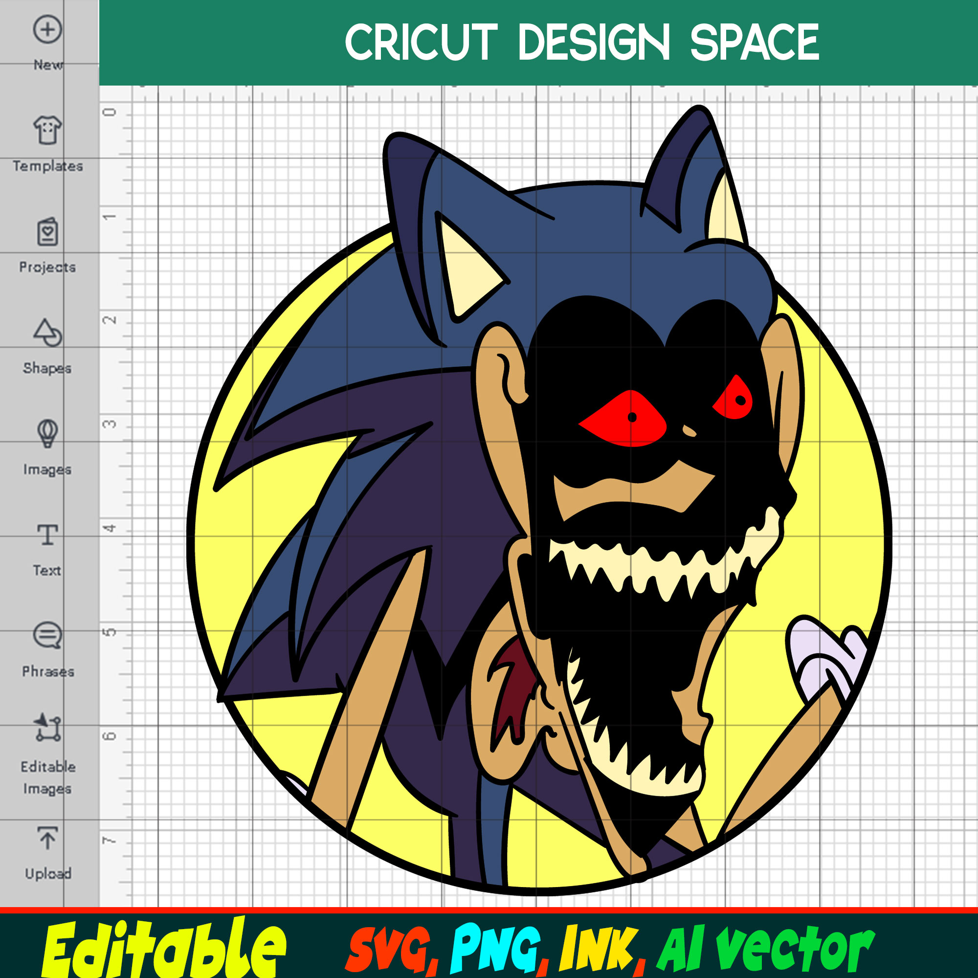 Sonic .EXE concept Sticker SVG,Sonic .EXE concept Png, Sonic | Inspire ...