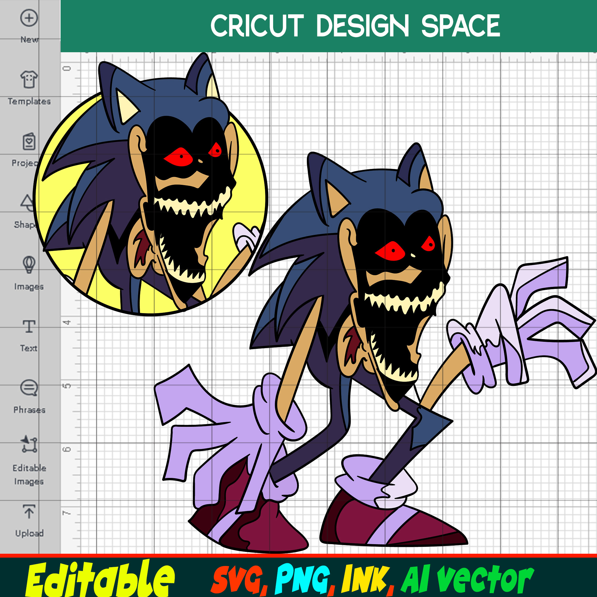 Editable,Png ,SVG ,Ink Sonic EXE concept,Sonic EXE concept S | Inspire ...