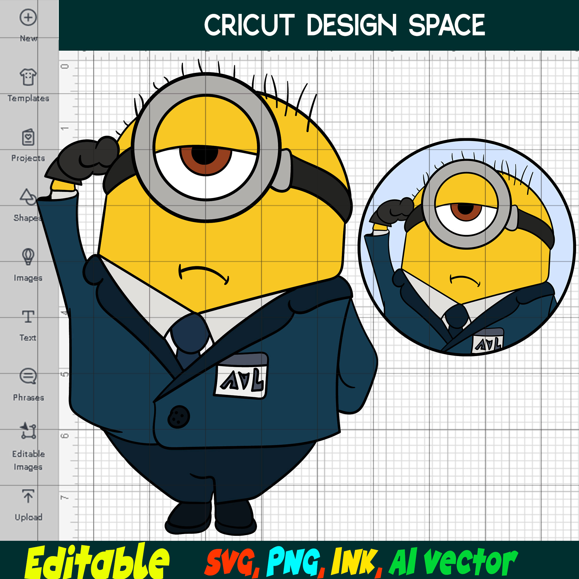 Editable Cut file Project Mega Minion Jerry Despicable me 4 | Inspire ...