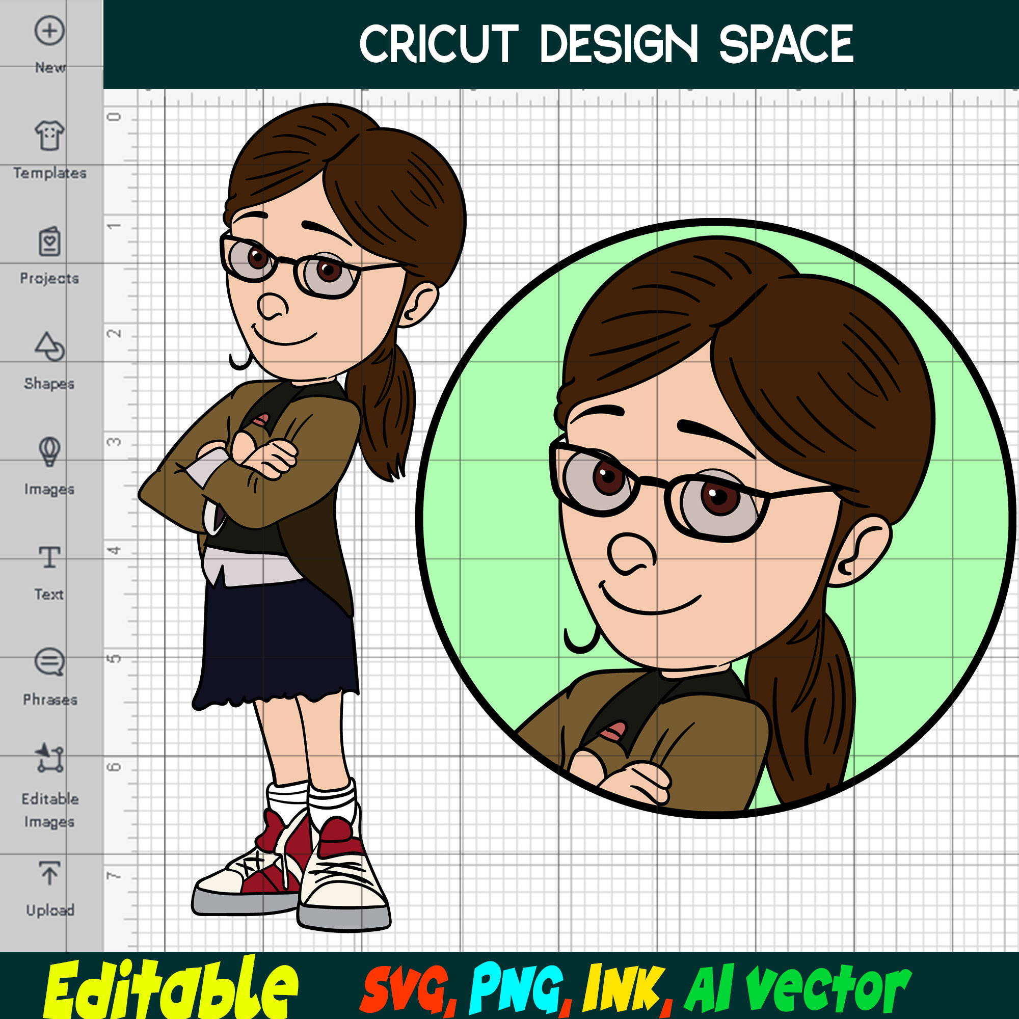 Editable Cut file Project Margo Gru Despicable me 4,Margo Gr | Inspire ...