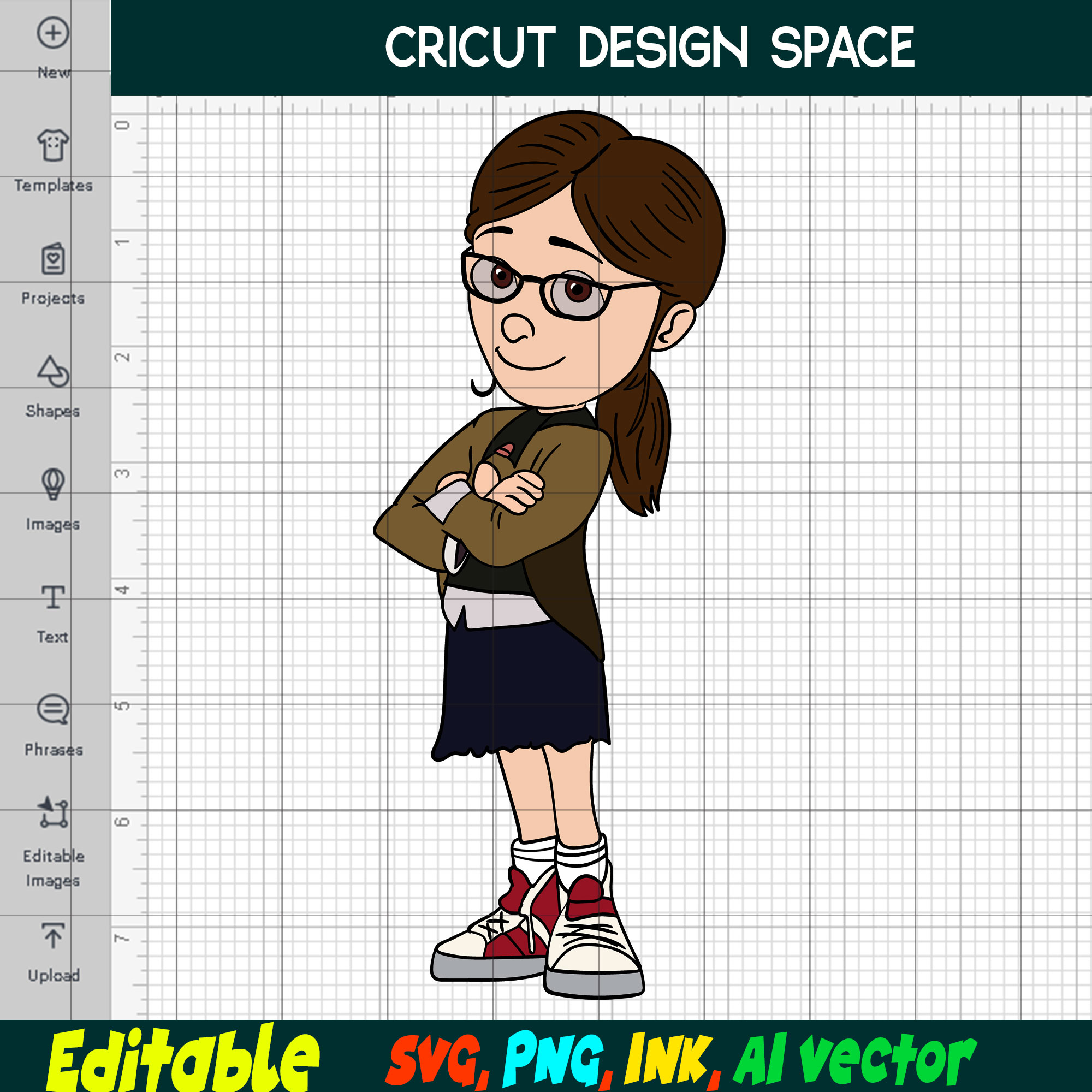 Editable Margo Gru Despicable me 4 Cut file Project Mega min | Inspire ...