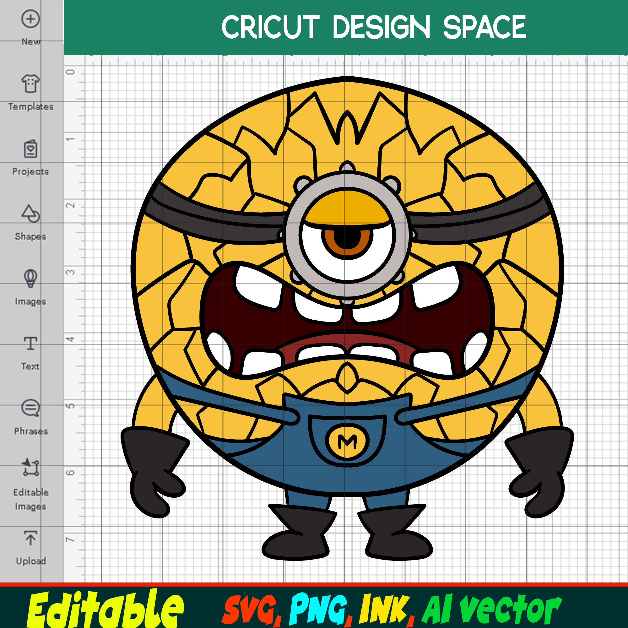 Editable Mega Minion Jerry SVG, Mega Minion Jerry PNG, Mega | Inspire ...