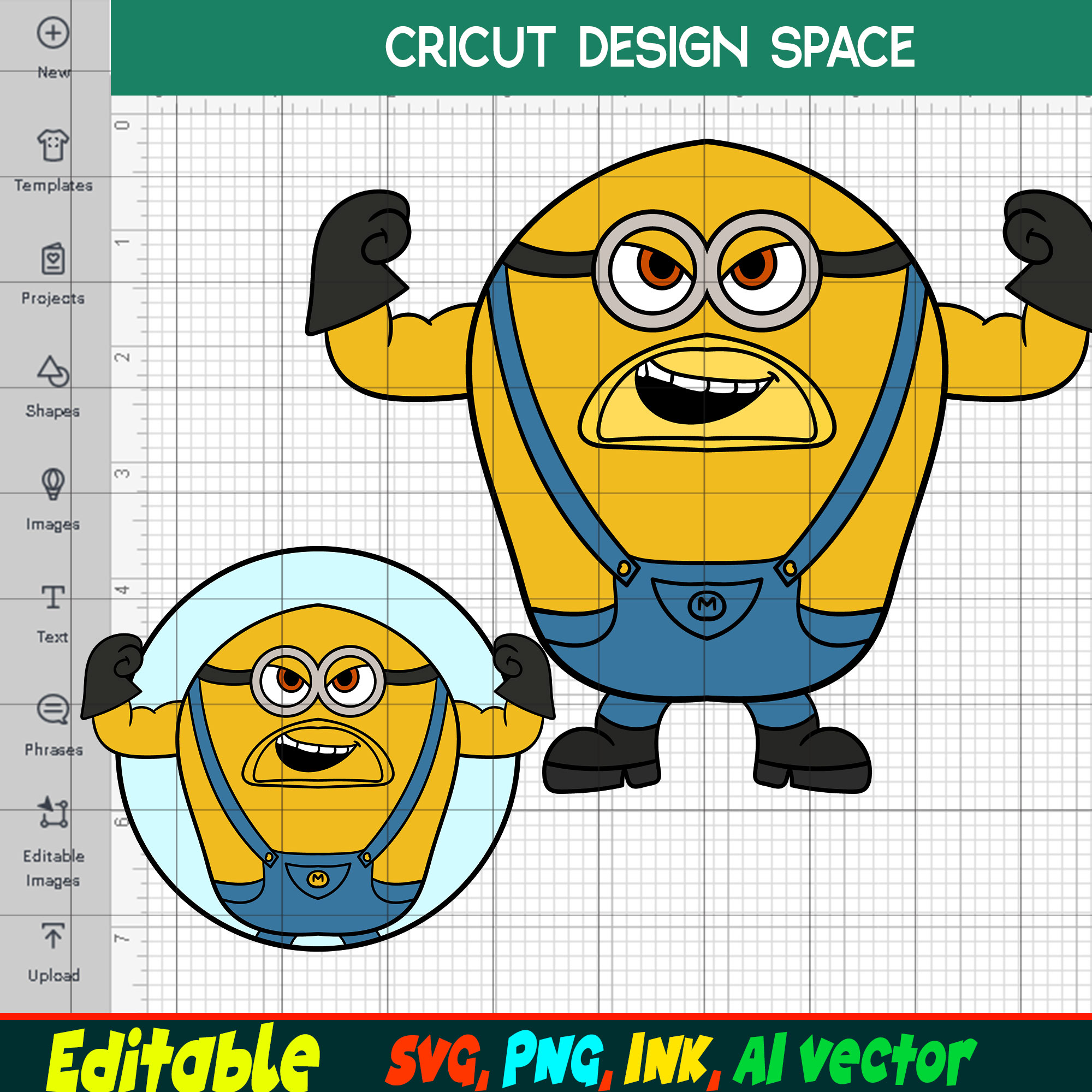 Editable Stickers Mega Minion Dave SVG, Minion Dave PNG, vin | Inspire ...