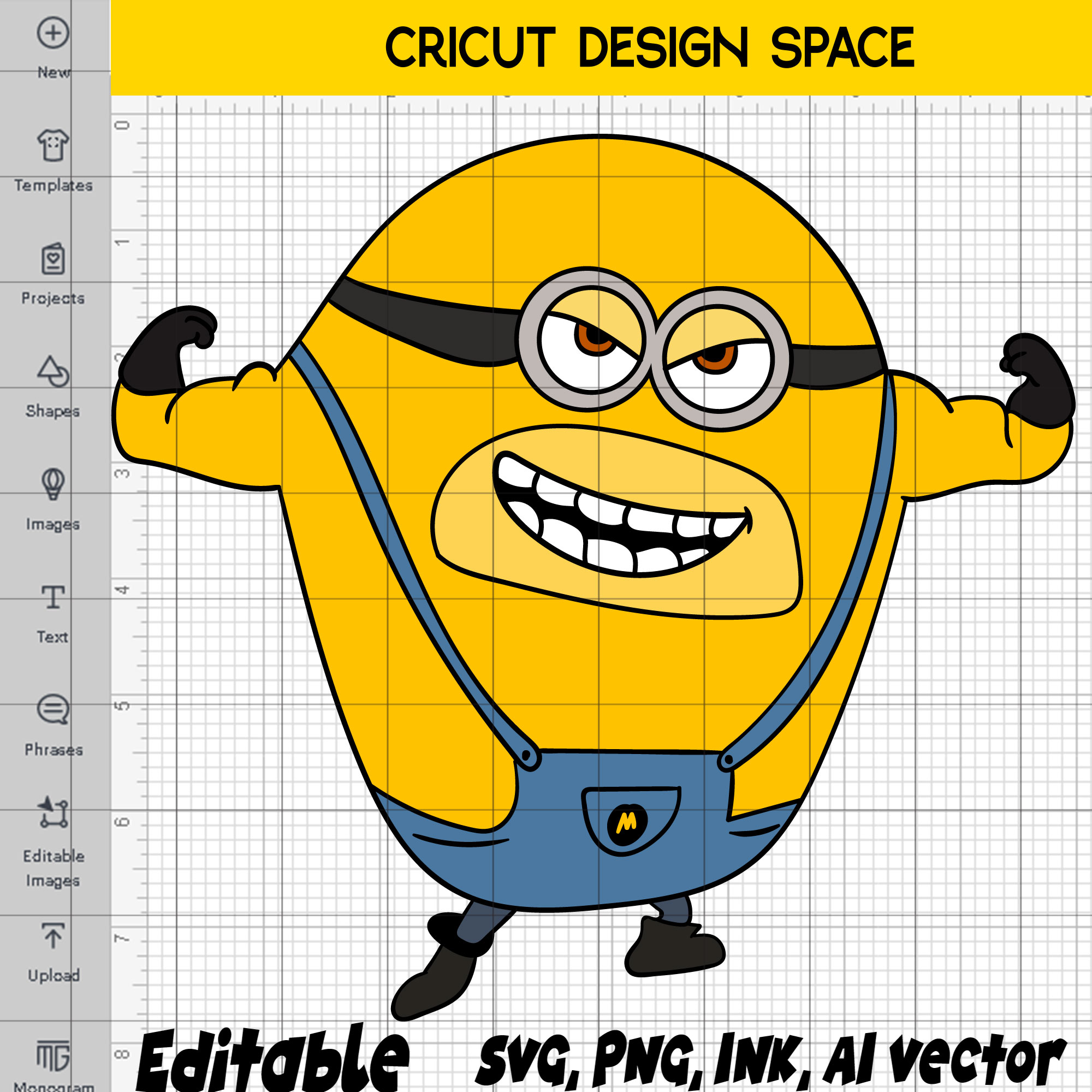 Editable Minion Dave SVG, Mega Minion Dave PNG, Mega Minion | Inspire ...