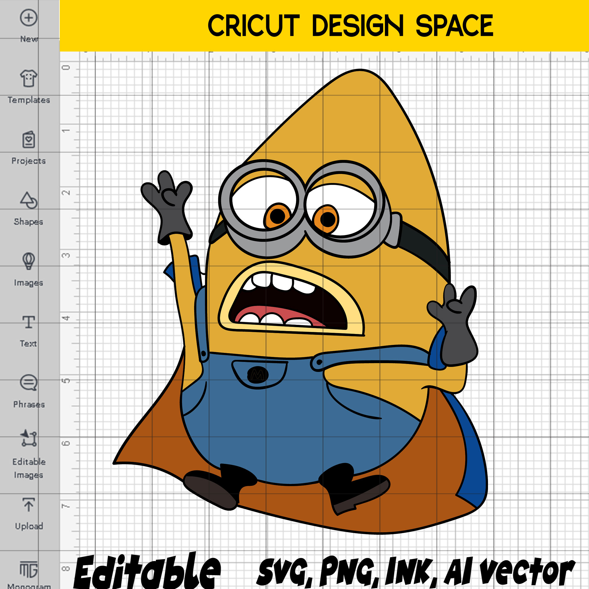 Editable Minion Gus SVG, Mega Minion Gus PNG, Mega Minion Me | Inspire ...