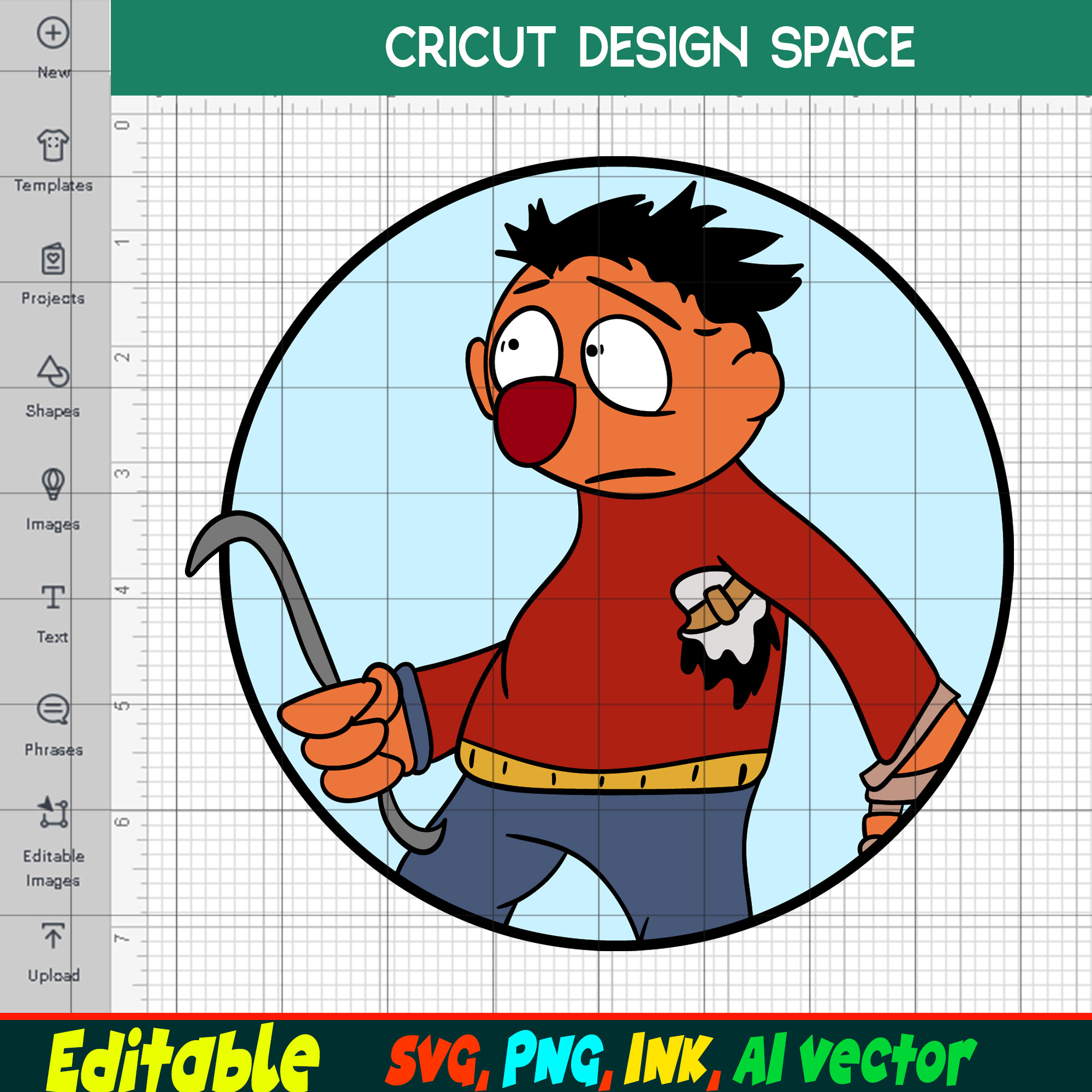 FNF Ernie Tantrum Sticker SVG, FNF Ernie broken Strings Png | Inspire ...