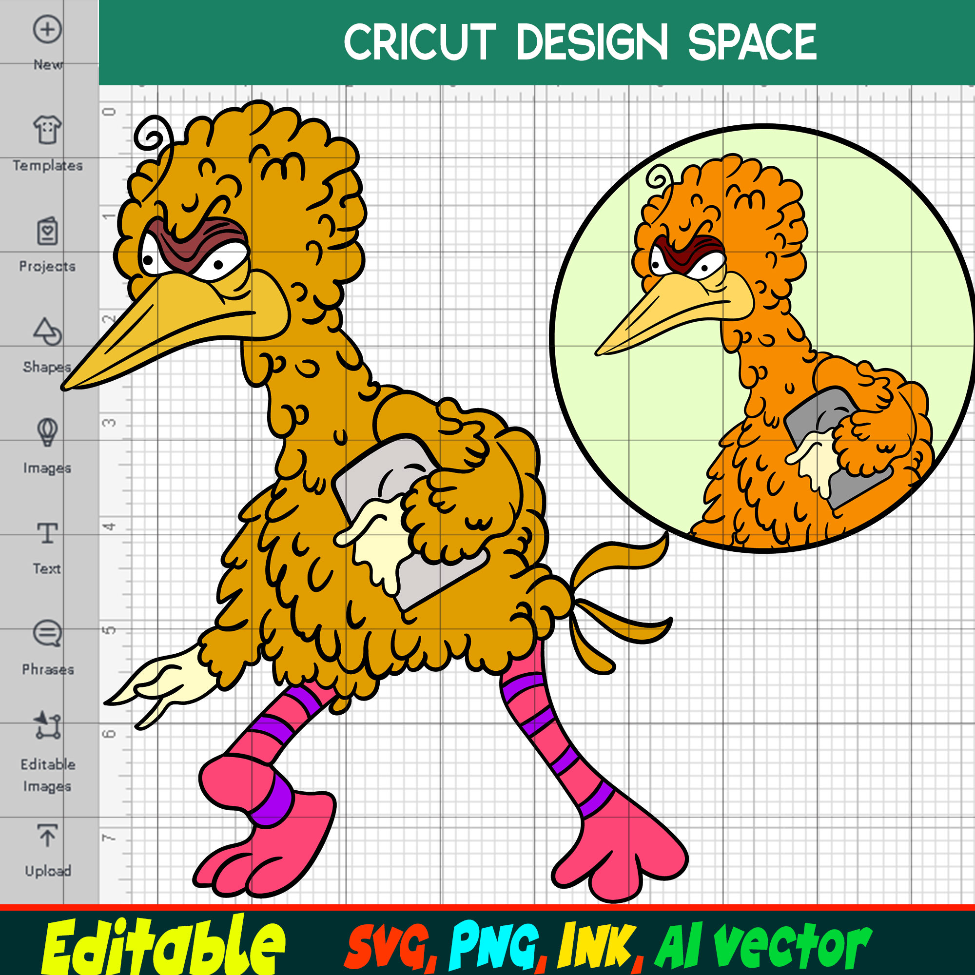 Editable Bird Broken strings official Bert SVG, FNF Broken s | Inspire ...