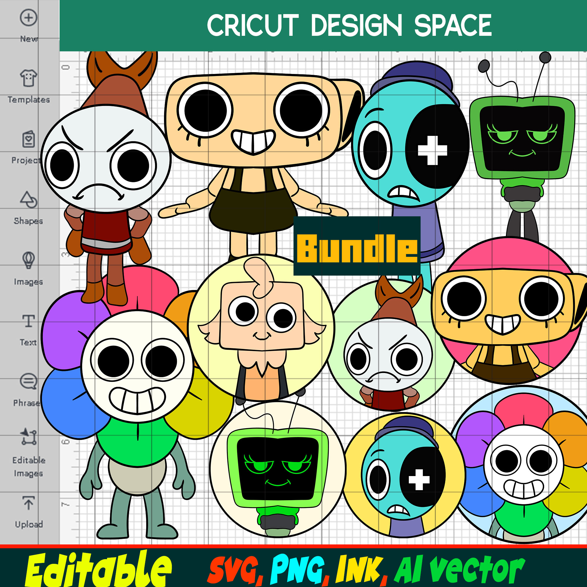 Editable Bundle Cut file Project Dandy's World,Astro,Dandy,G | Inspire ...