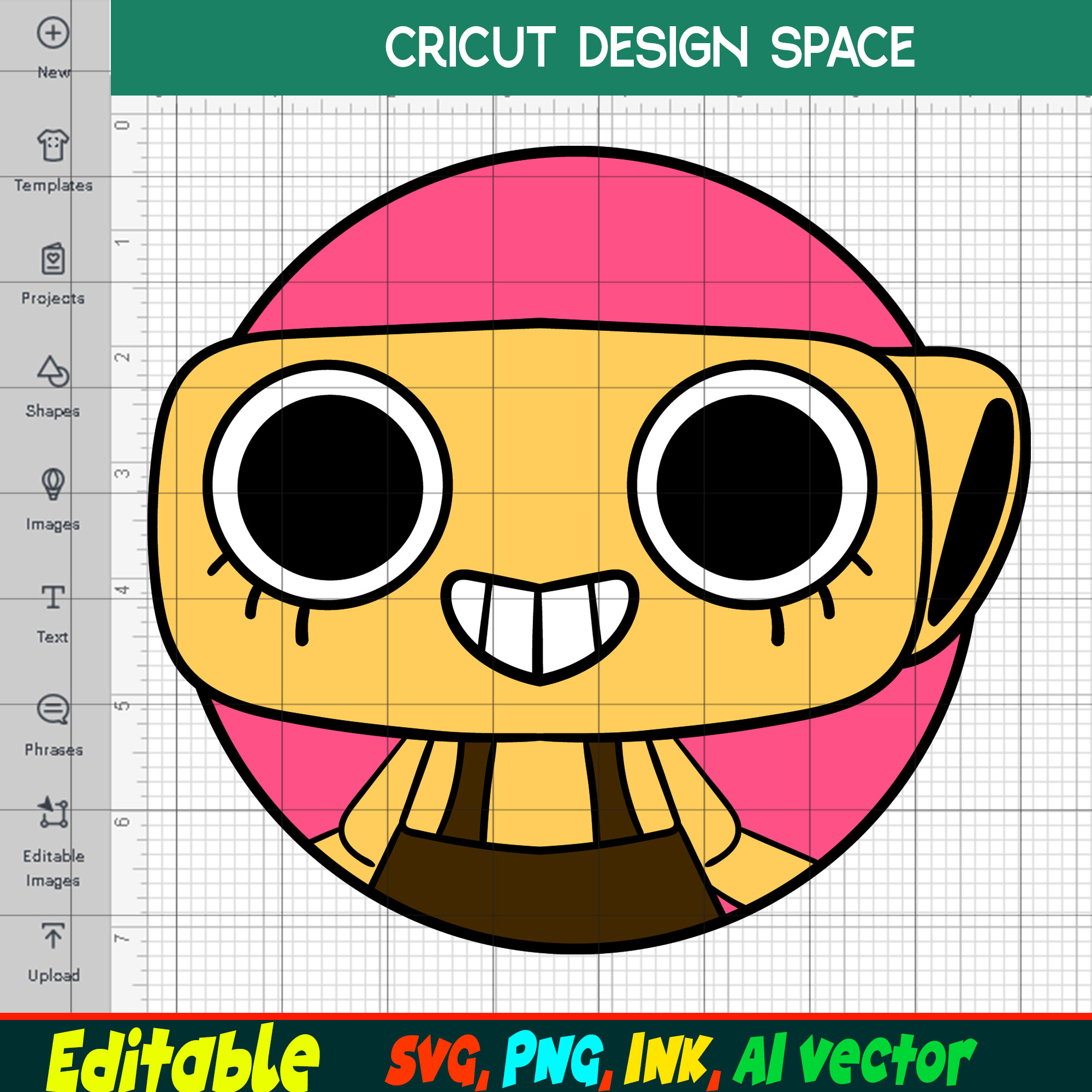 Editable Cut file Shelly.Dandy's World,SVG,Shelly Sticker SV | Inspire ...