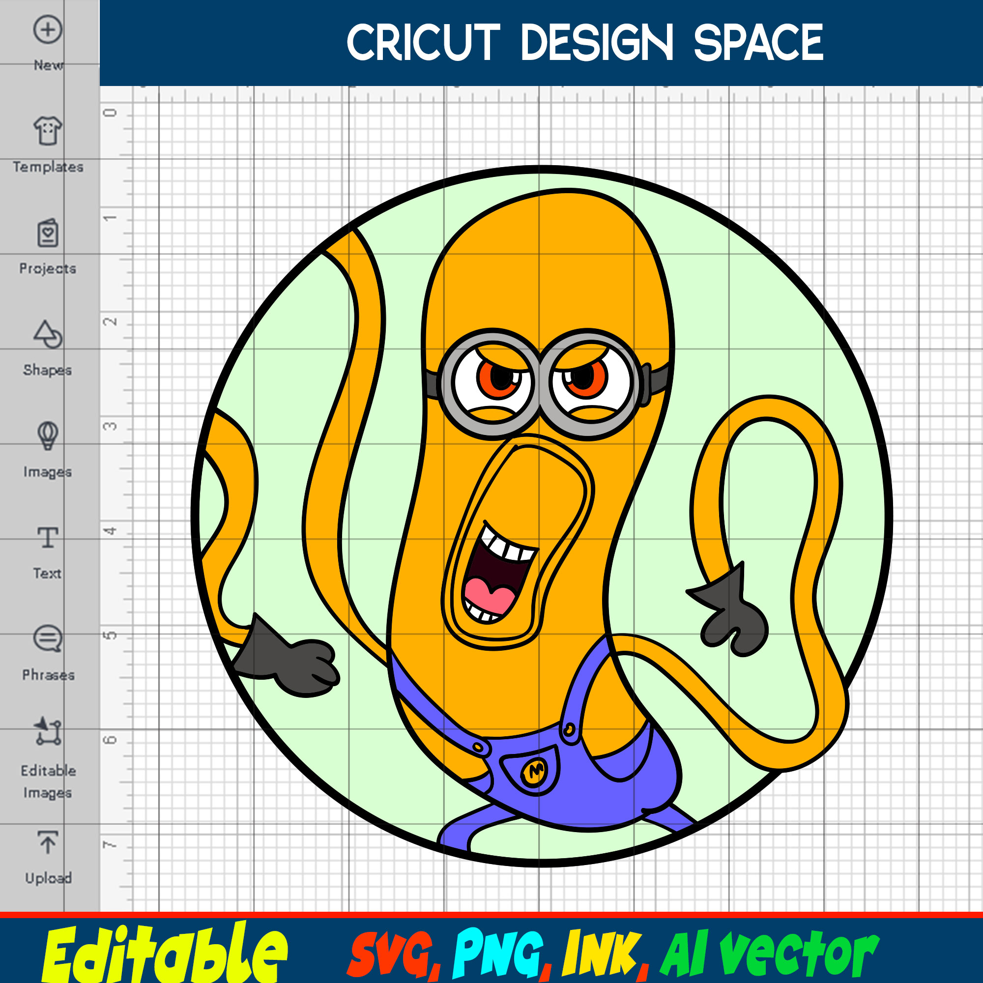 Mega Minion Tim Sticker SVG Mega Tim PNG, Minion Tim from De | Inspire ...